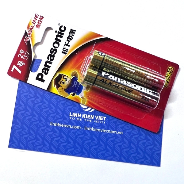 Pin tiểu AAA 1.5V Alkaline / chính hãng Panasonic / pin kiềm LR03 vỉ 2 ...