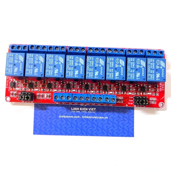 Bo mạch rơ le 12V 8 kênh 10A chọn mức kích hoạt / module relay 8 kênh ...