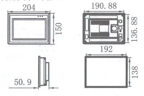 Màn hình cảm ứng HMI PLC MM-30MR-4MT-700FX-A / 7 inch chính hãng YKHMI ...