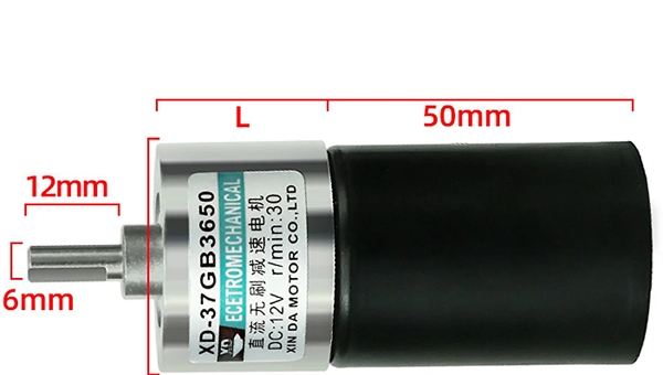 Động cơ giảm tốc BLDC không chổi than XD-37GB3650 24V 30W 10RPM / motor ...