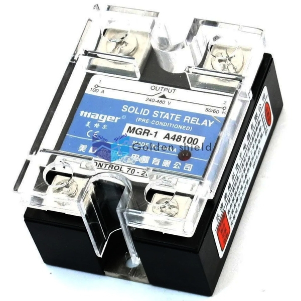 Rơ le bán dẫn SSR AC-AC MGR-1 A48100 100A / chất lượng cao input 70-280V output 24-480V AC ...