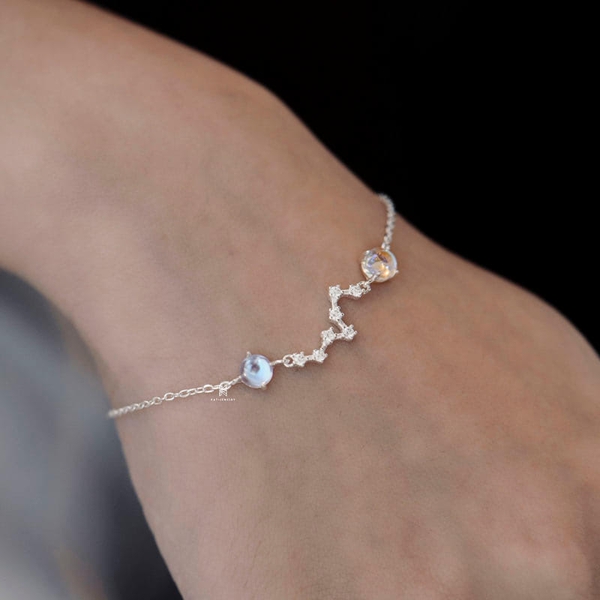 BRA DOUBLE BLUE STONE MULTI TINY GEM