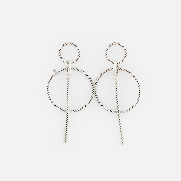 E STUD BIG AND SMALL CIRCLE POLE