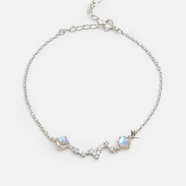 BRA DOUBLE BLUE STONE MULTI TINY GEM