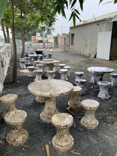 STONE PRODUCT - 6-STOOL TABLE SET VIETNAM STONE IMPORT EXPORT JOINT ...