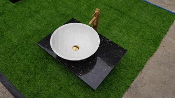 NATURAL STONE LAVABO TABLE - BLACK MARBLE LT02 VIETNAM STONE IMPORT ...