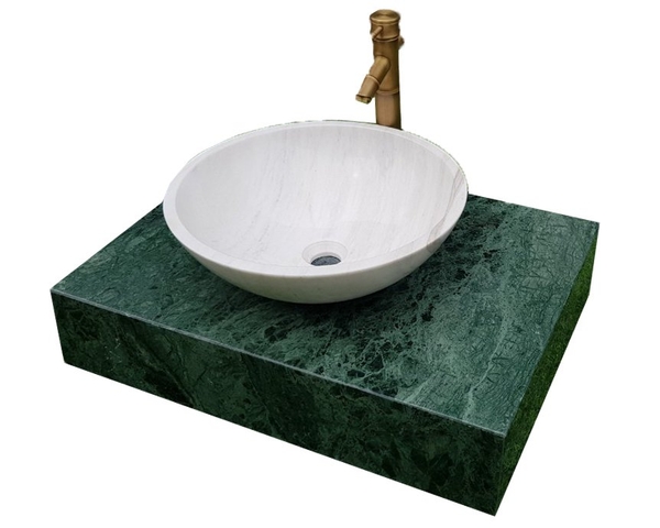 NATURAL STONE LAVABO TABLE - INDIA GREEN MARBLE LT06 VIETNAM STONE ...