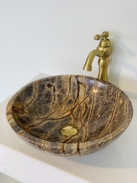 NATURAL STONE BATHROOM BASIN - RAIN FOREST - BST72 VIETNAM STONE IMPORT ...