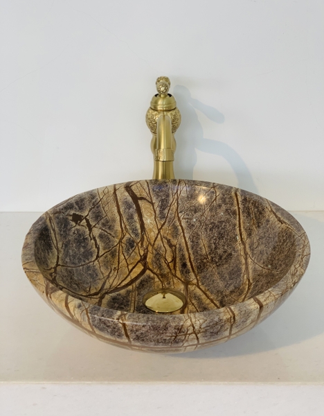 NATURAL STONE BATHROOM BASIN - RAIN FOREST - BST72 VIETNAM STONE IMPORT ...
