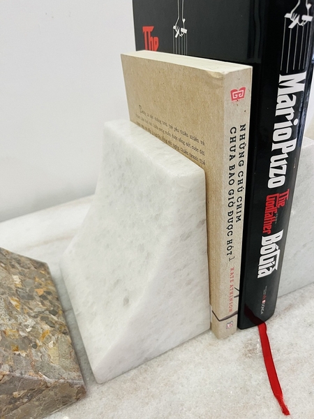 REAL MARBLE - BOOKEND - BE006 - PURE WHITE VIETNAM STONE IMPORT EXPORT ...