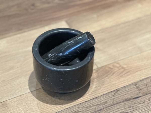 REAL MARBLE - MORTAR & PESTLE - EX03 - BLACK VIETNAM STONE IMPORT ...