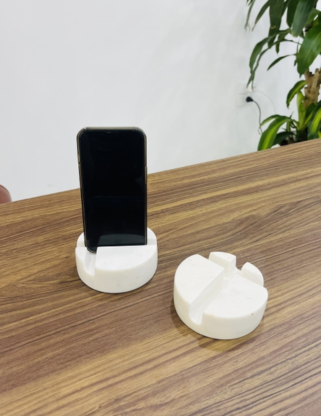 REAL MARBLE - PHONE HOLDER - EXMPS01 - MILKY WHITE VIETNAM STONE IMPORT ...