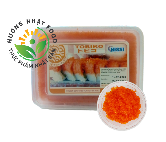 TRỨNG CÁ CHUỒN TOBIKO 500G - LOẠI NGON NHẬP KHẨU NHẬT BẢN - Hương Nhật Food