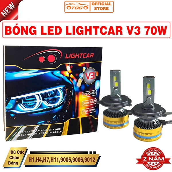 Đèn Led LIGHTCAR V3 70W Chuyên Dụng Cho Ô Tô Điện | Đủ Các Chân Bóng