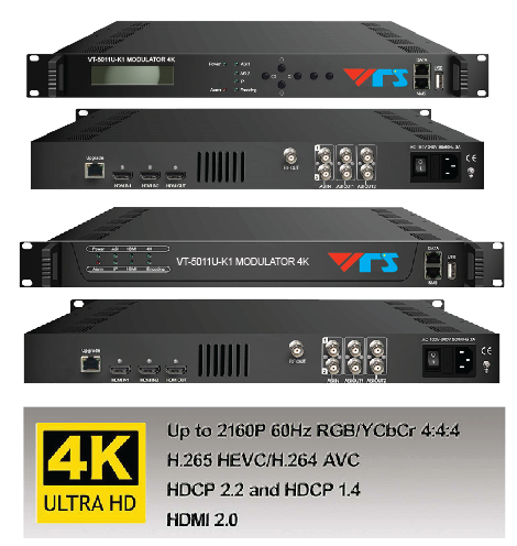 Bộ điều chế tín hiệu 4K VT-5011U-K1. www.vtscatv.net