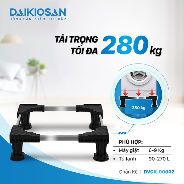 Chân kê máy giặt, tủ lạnh Daikiosan DVCK-00002 | Gia dụng Hàn Quốc