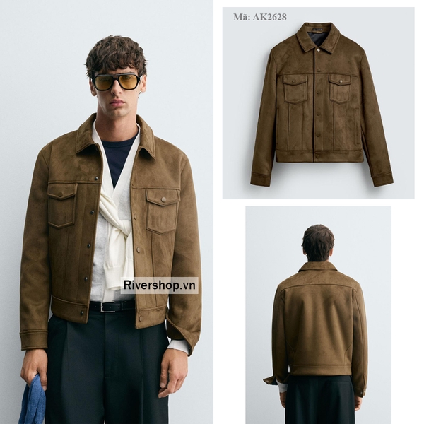 AK2628 - Z.RA FAUX SUEDE REGULAR FIT JACKET