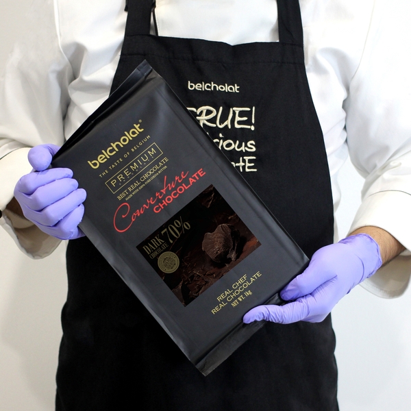 Socola Dark Couverture Chocolate 70%/ Block 1kg Belcholat