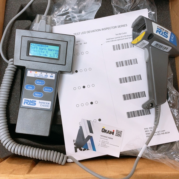 Máy kiểm tra chất lượng mã vạch RJS Inspector D4000L Cr2