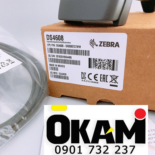 Zebra DS4608 SR máy quét mã vạch 1D và 2D chính hãng