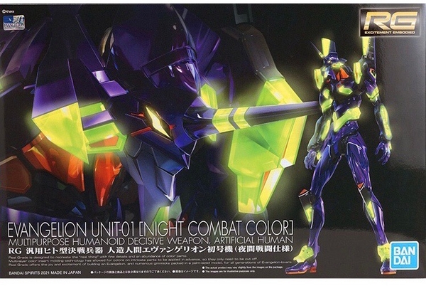 Mô Hình Lắp Ráp RG Evangelion Unit-01 EVA 01 [Night Combat Color] Gundam