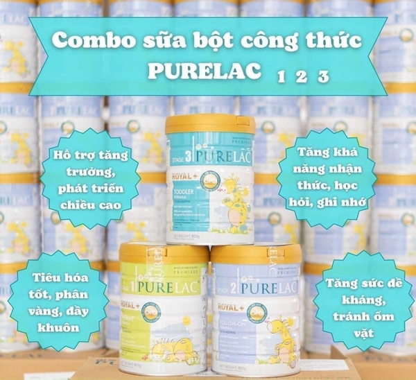 Sữa Purelac 1,2,3 | Shop Lương
