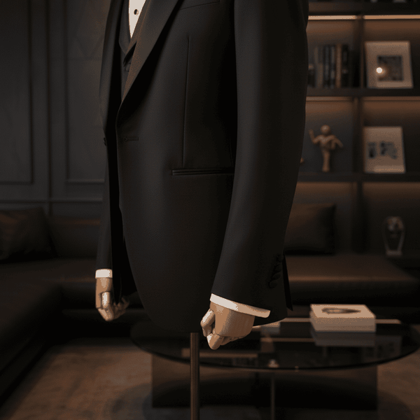 [IMPERIAL] Paramount Black Tie Bespoke 2-Piece Tuxedo The Suits House