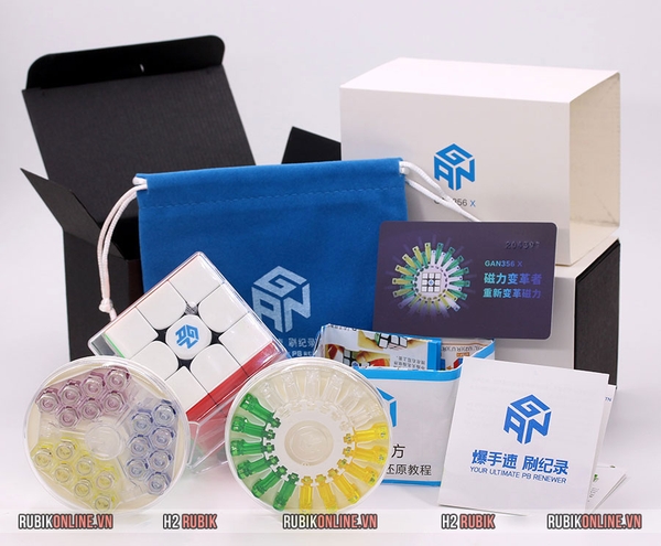 GAN 356 X IPG V5 3x3x3 Stickerless | H2 Rubik Shop