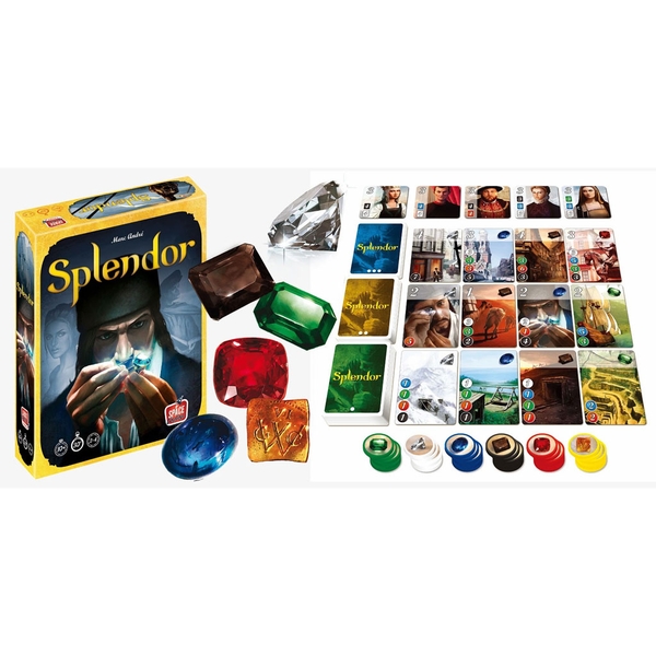 Splendor Boardgame Thu Thập Đá Quý (Chip nhựa) H2 Rubik Shop