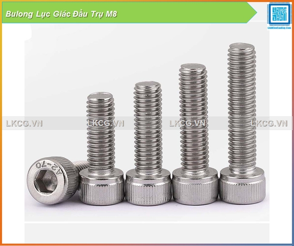 Bulong Lục Giác Đầu Trụ M8 Linh kiện Cầu Giấy