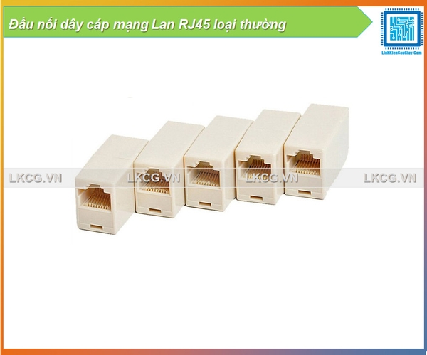 Đầu nối dây cáp mạng Lan RJ45 loại thường Linh kiện Cầu Giấy