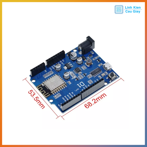 Kit Arduino WiFi ESP8266 WeMos D1 R3 Linh kiện Cầu Giấy