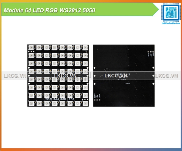 Module 64 LED RGB WS2812 5050 Linh kiện Cầu Giấy