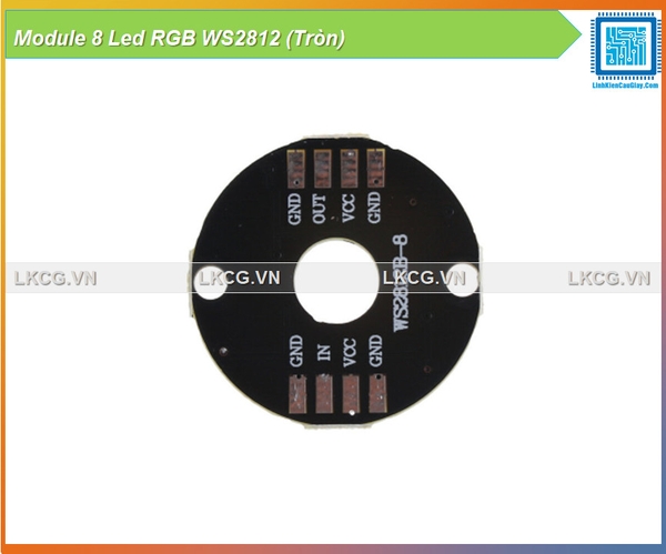 Module 8 Led RGB WS2812 (Tròn) Linh kiện Cầu Giấy