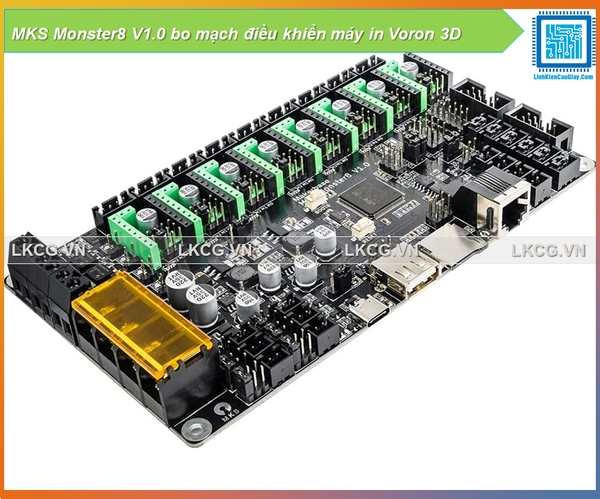 MKS Monster8 V1.0 bo mạch điều khiển máy in Voron 3D Linh kiện Cầu Giấy