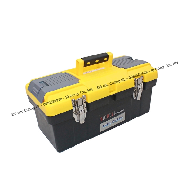 Thùng cứng đựng đồ Đen vàng (khóa INOX) | Đồ câu Cường KL