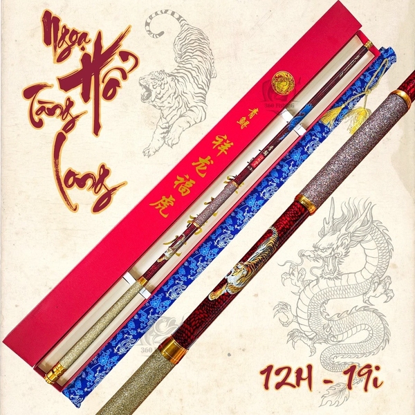 Cần tay Ngọa Hổ Tàng Long 12H (Tặng ngọn) | Đồ câu Cường KL