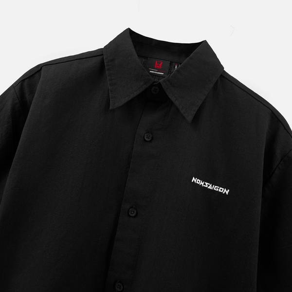 NOWSAIGON SHORT SLEEVE SHIRTS - BLACK