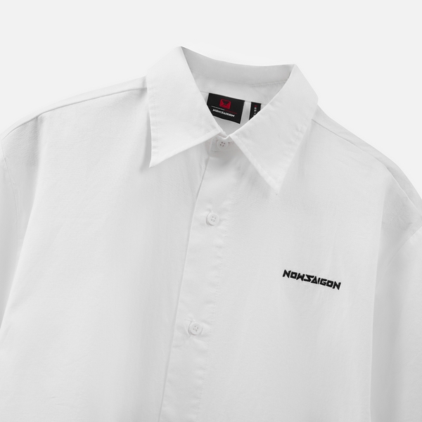 NOWSAIGON SHORT SLEEVE SHIRTS - WHITE