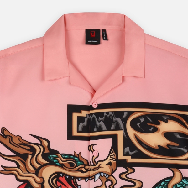 DRAGON PRINTED SHIRTS - PINK