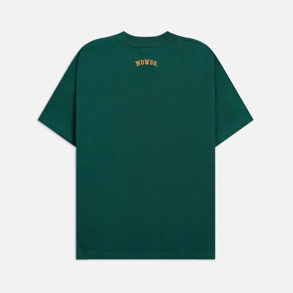 EMBROIDERED UNI NOWSG TEE - GREEN