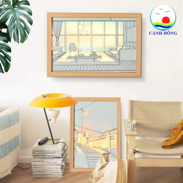 Tranh đèn led 3D ánh sáng đổi màu sinh động độc đáo và sáng tạo - Nhận ...