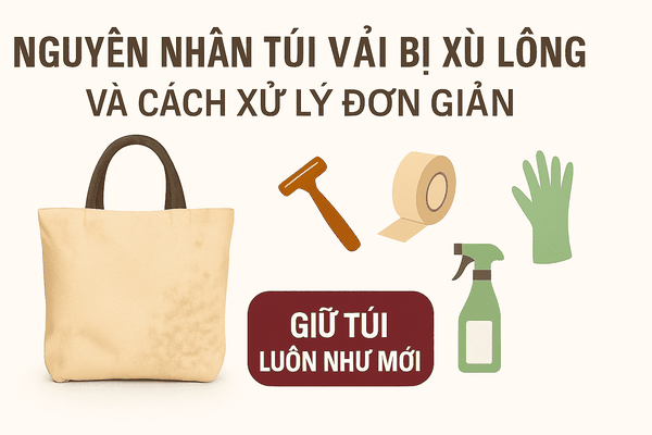 Nguyên Nhân Túi Vải Bị Xù Lông Và Cách Xử Lý Đơn Giản Giúp Túi Như Mới