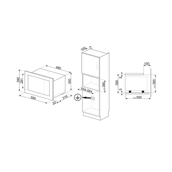 536.64.961 - Lò Vi Sóng Kết Hợp Nướng Smeg FMI120N2 | HomeCenterVN.com ...
