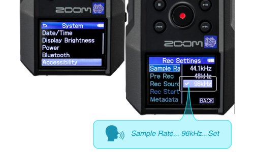 Zoom ra mắt máy ghi âm cầm tay đầu tiên có khả năng hỗ trợ người mù và