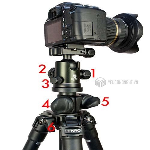 Đầu Ballhead Benro B1 cho chân máy ảnh máy quay
