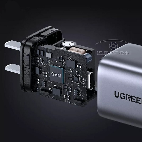 Củ sạc nhanh 30W chuẩn USB Type C hỗ trợ GaN chính hãng Ugreen 90901