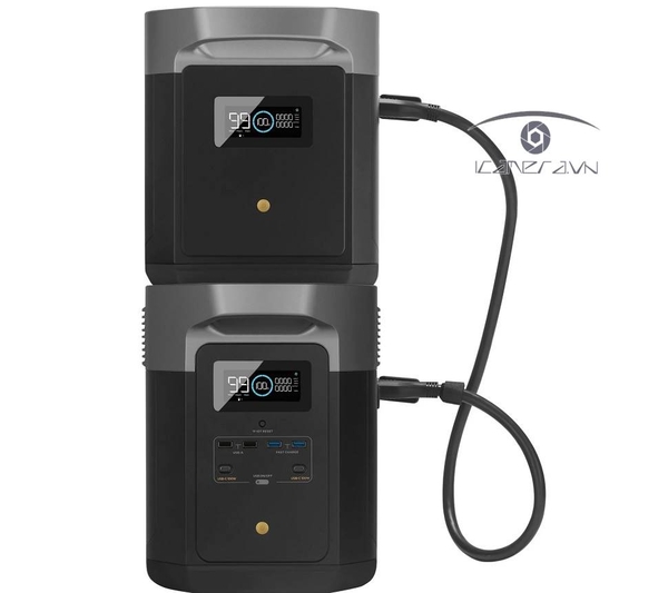 Combo trạm năng lượng Ecoflow Delta Pro và pin phụ extra battery