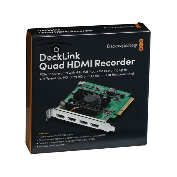 DeckLink Quad HDMI Recorder Hỗ trợ SD, HD, UHD, 4K DCI