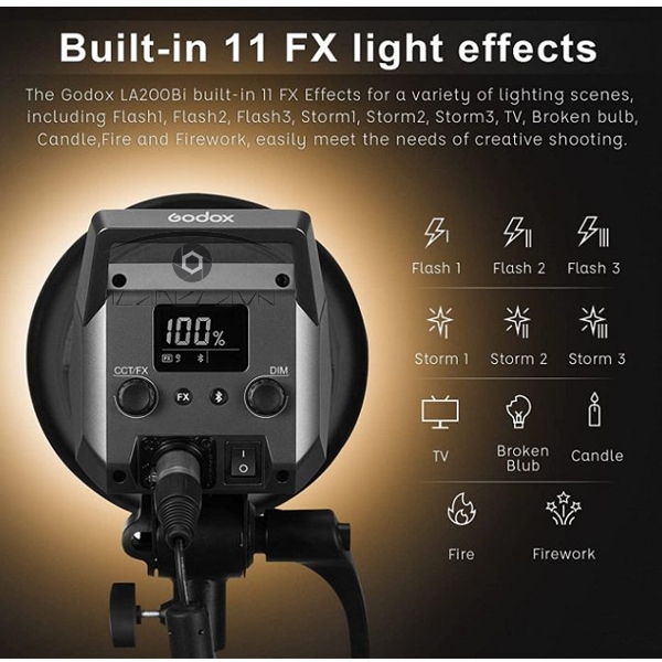 Đèn Godox LA200Bi Bi-Color LED Light 230W hỗ trợ quay phim chính hãng